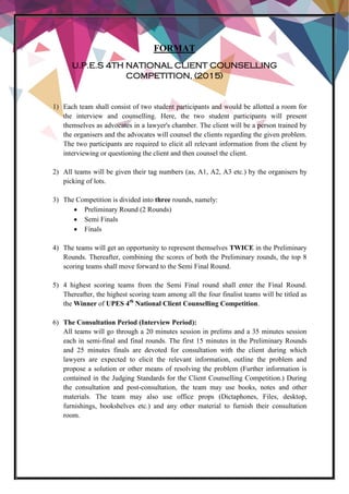 4th National Client Counselling Competition | PDF