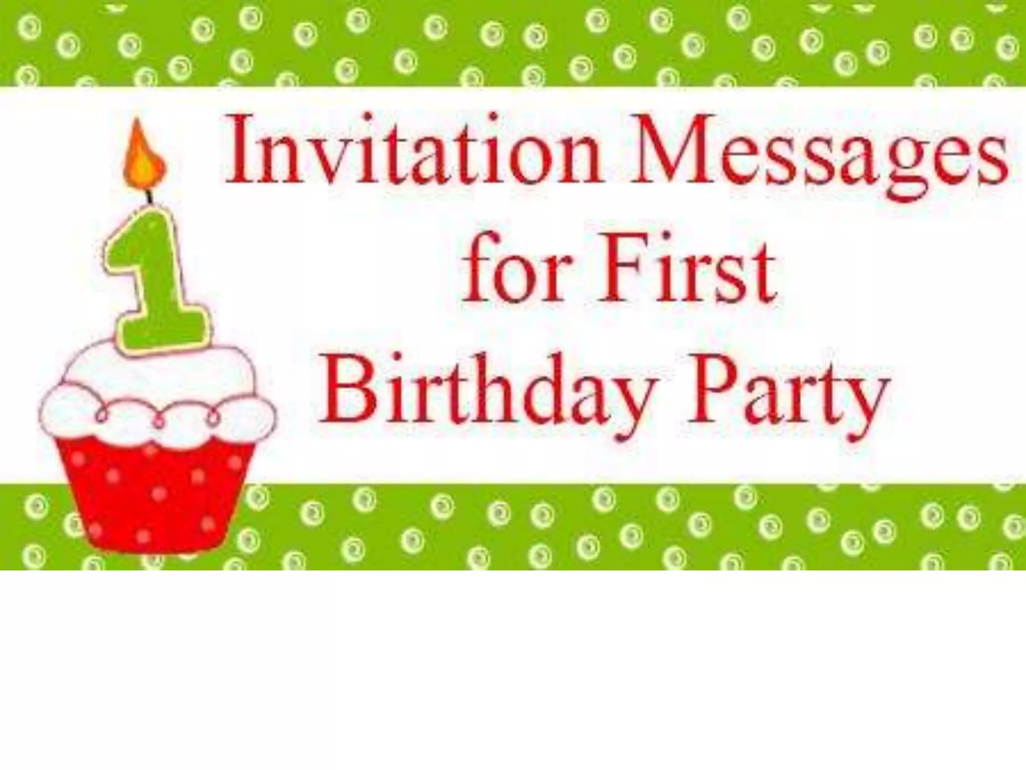 Invitation Text Messages Sample | PPTX