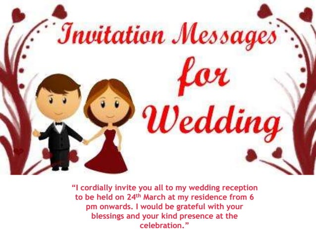 Invitation Text Messages Sample | PPTX