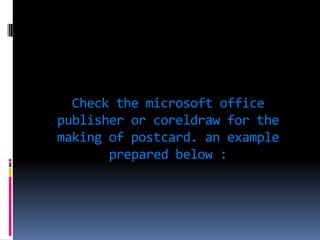 Invitation cards & postcards | PPT