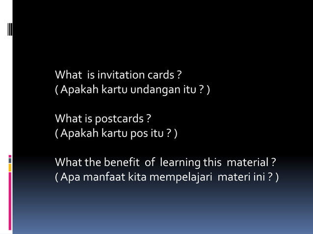 Invitation cards & postcards | PPT