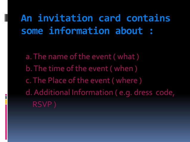 Invitation cards & postcards | PPT