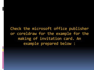 Invitation cards & postcards | PPT