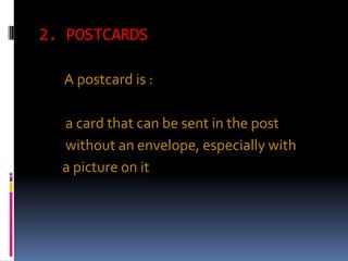 Invitation cards & postcards | PPT