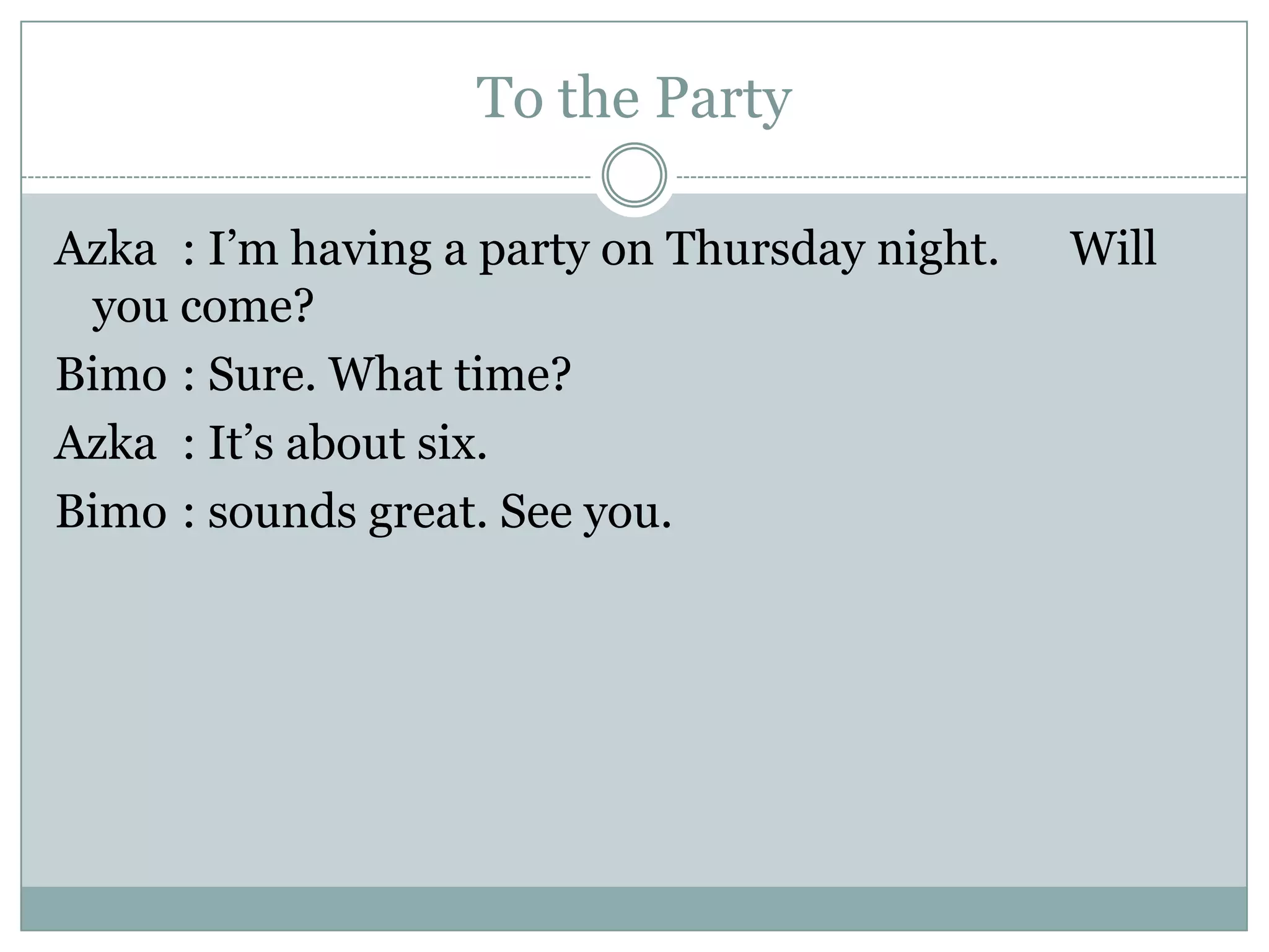 Invitation expression | PPTX