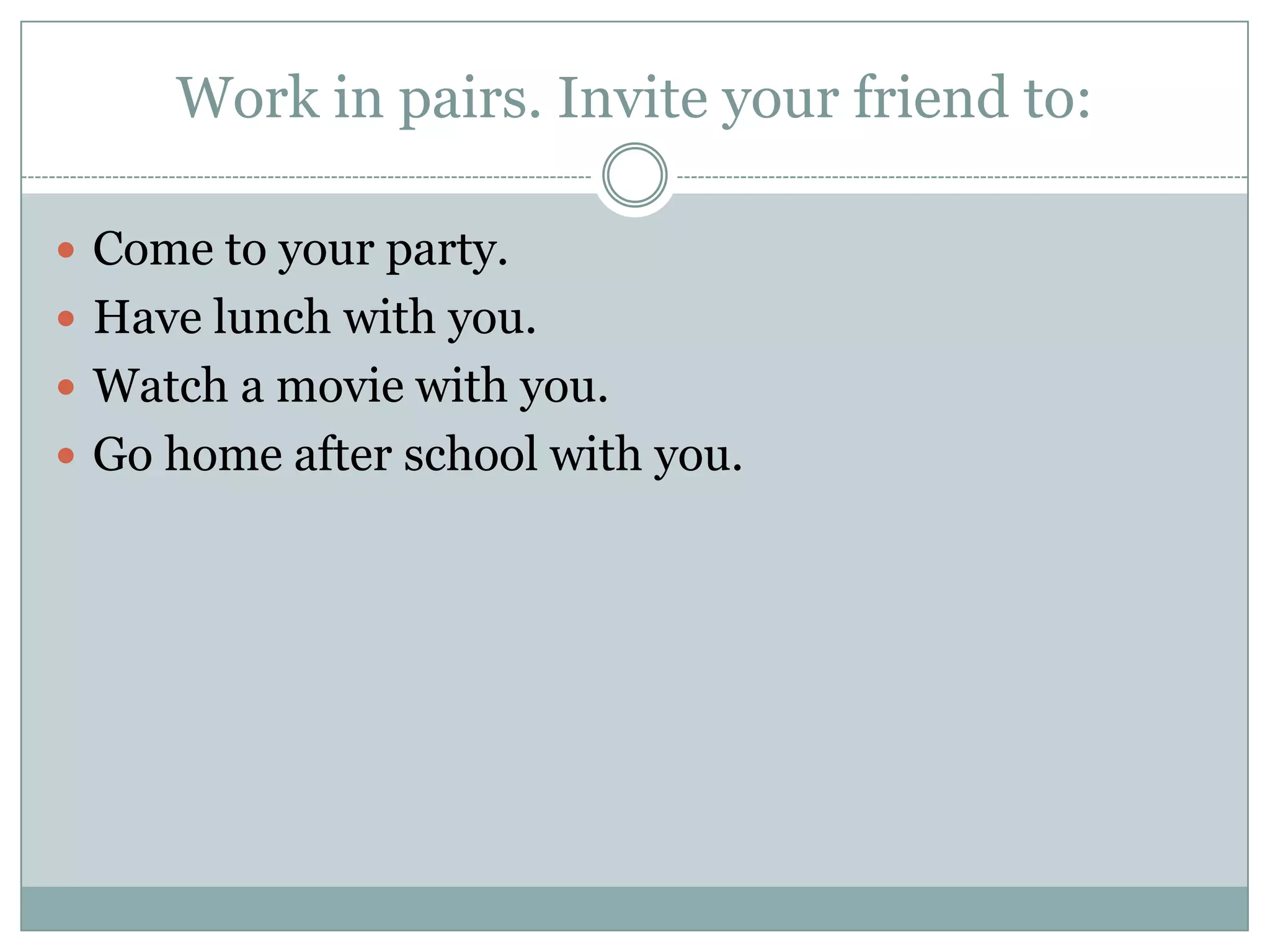 Invitation expression | PPTX