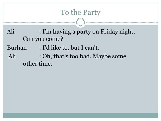 Invitation expression | PPTX