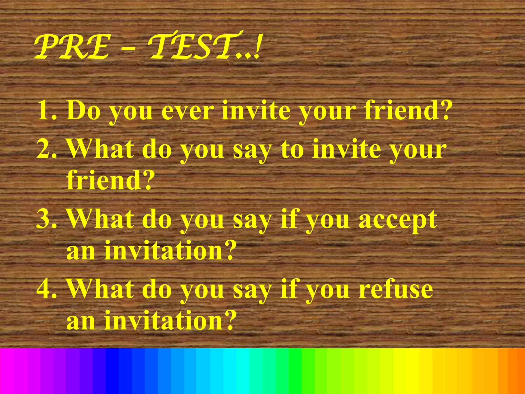 Invitation expression | PPT