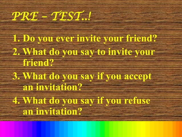 Invitation expression | PPT