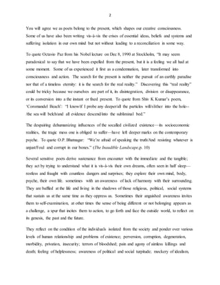 INDIAN WRITING IN ENGLISH: A REFLECTION ON THE EMERGING CREATIVE AND ...