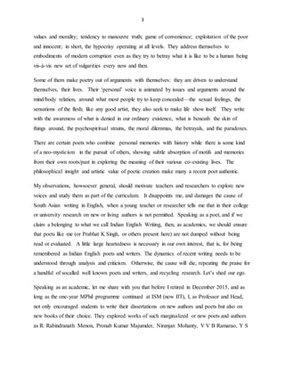 INDIAN WRITING IN ENGLISH: A REFLECTION ON THE EMERGING CREATIVE AND ...