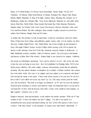 INDIAN WRITING IN ENGLISH: A REFLECTION ON THE EMERGING CREATIVE AND ...