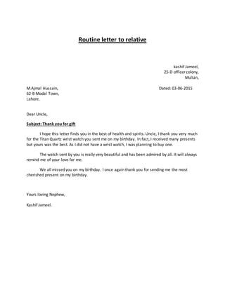 Types of letters | DOCX