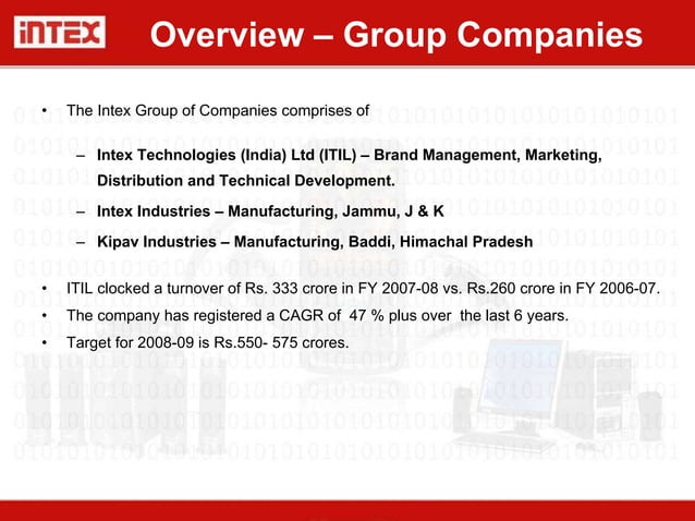 INTEX offer For bangalore distribution | PPT