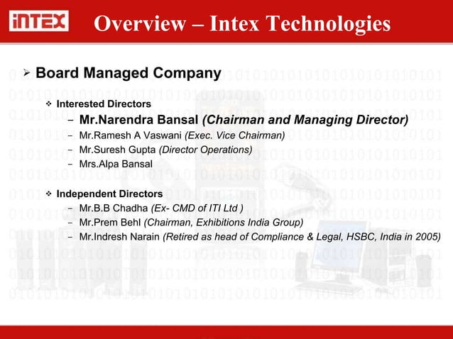 INTEX offer For bangalore distribution | PPT