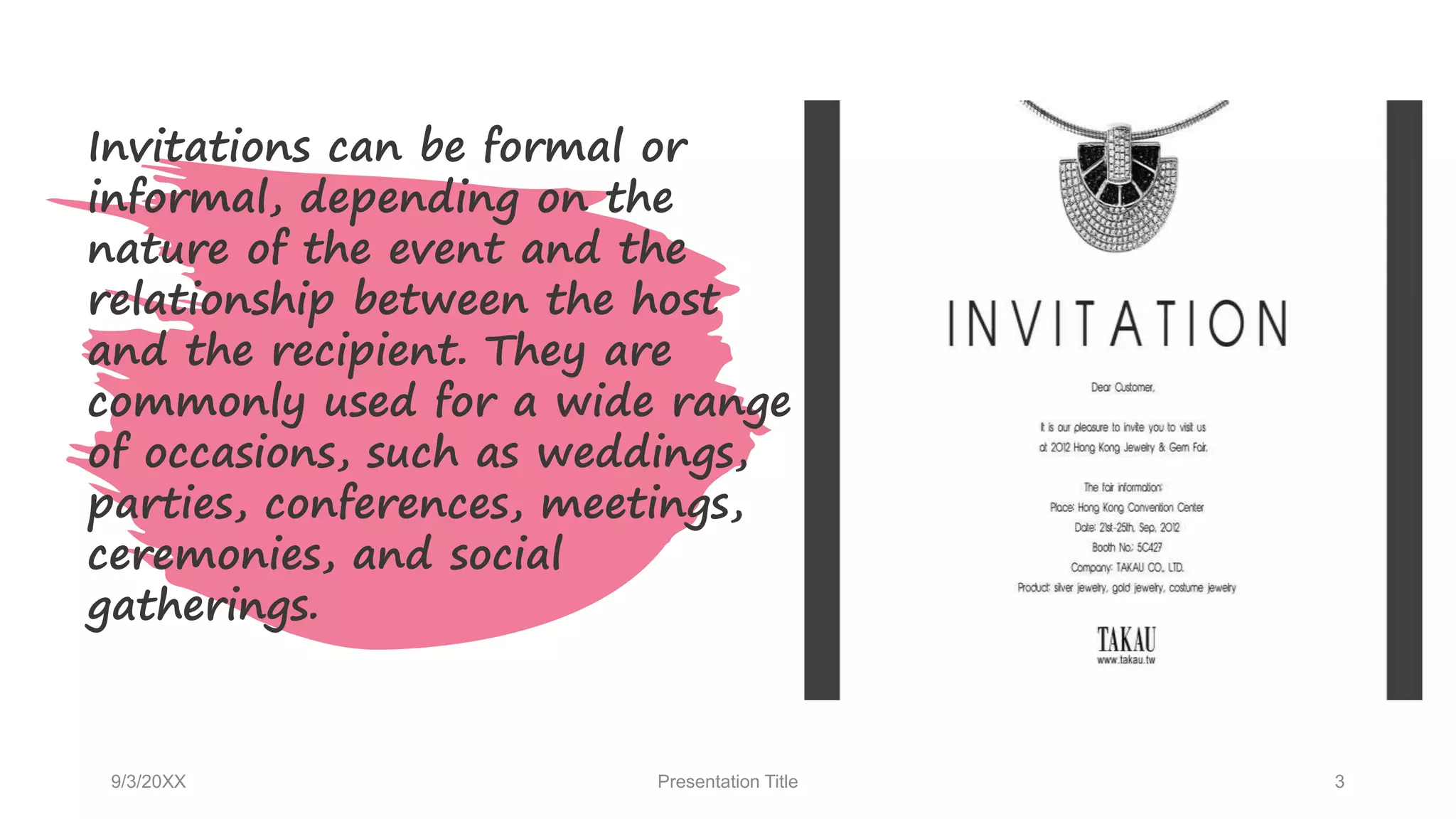 Invitations.pptx | Wedding | Personal Celebrations & Life Events