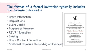 Invitations.pptx | Wedding | Personal Celebrations & Life Events