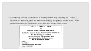 Invitations and replies.pptx class 12 2023 | PPTX