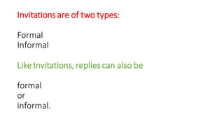 Invitations Class XII.pdf basic ideas .. | PDF