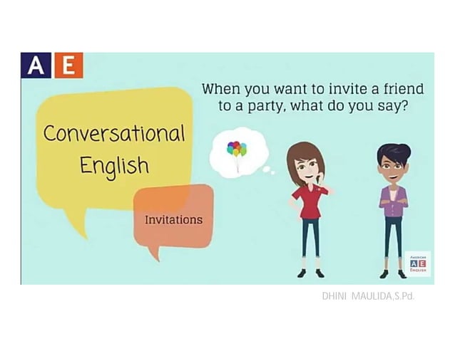 INVITATION (SPOKEN) MATERIAL IN ENGLISH | PPT