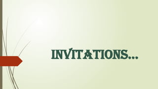 INVITATIONS model to create your own invitation.ppt