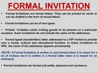 INVITATIONS & REPLIES.pptx | Wedding | Personal Celebrations & Life Events