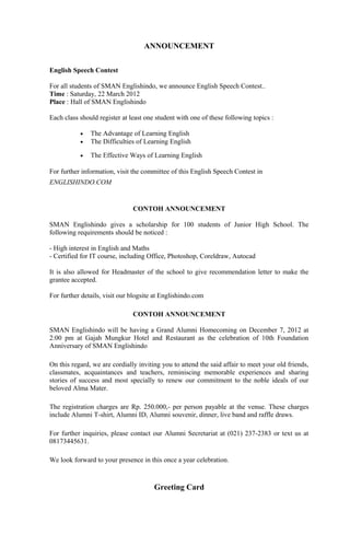 Invitation text | DOC