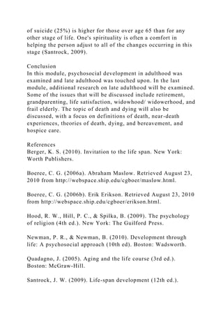 Invitation to the Life SpanRead chapters 13 and 14.Objectives.docx