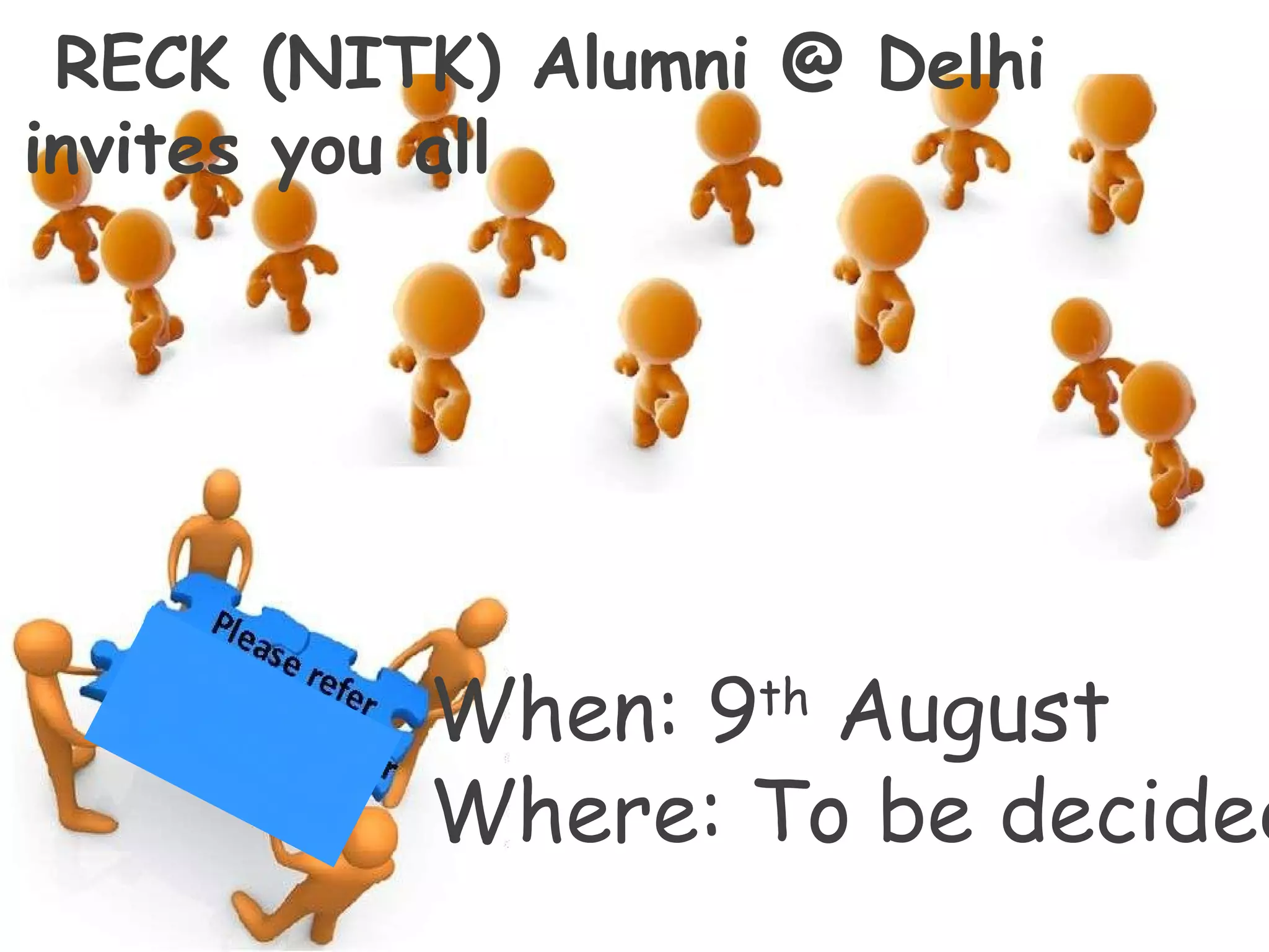 RECK (NITK) Alumni Delhi Invite | PPT