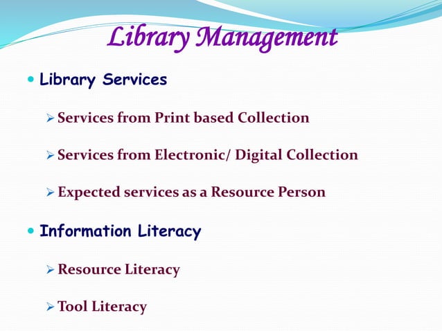 Role of Information Technology in Library Management in Digital Era | PPT