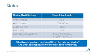 RRAM Status and Opportunities | PDF
