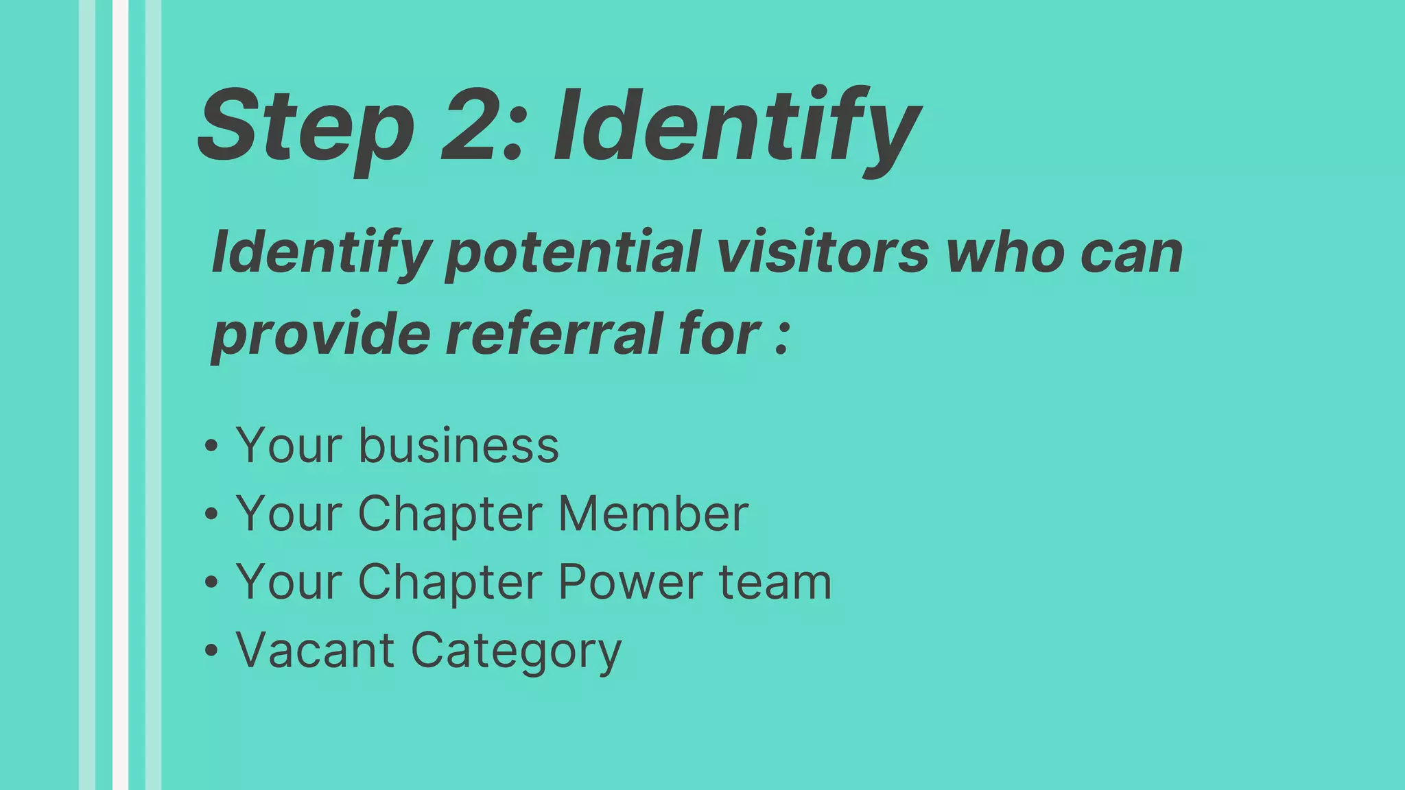 BNI Edu Slot - Invite quality visitors | PPTX
