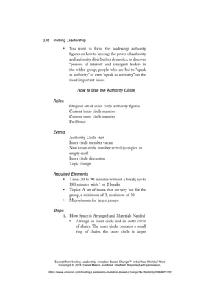 Authority Circle - Inviting Leadership by Daniel Mezick | PDF
