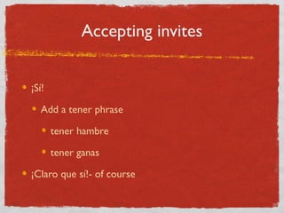 Inviting friends, accepting and declining invitations | PPT