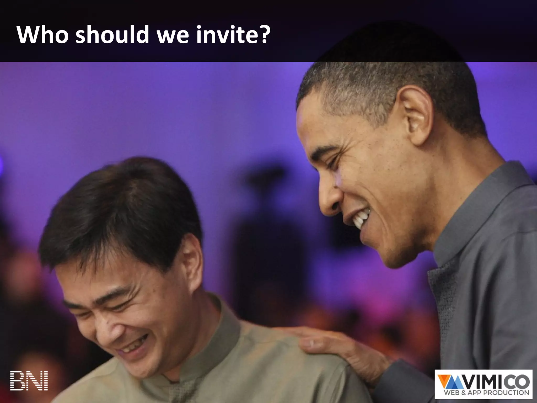 Inviting Visitors at BNI | PDF