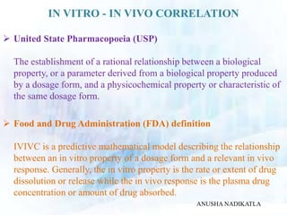 IN VITRO - IN VIVO CORRELATION | PPTX