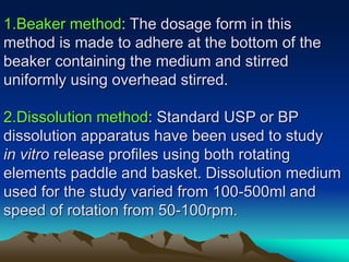 IN VITRO AND IN VIVO METHODS FOR BUCCAL ABSORPTION | PPT | Ear, Nose ...