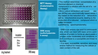 In vitro antioxidant and anticancer study | PPTX