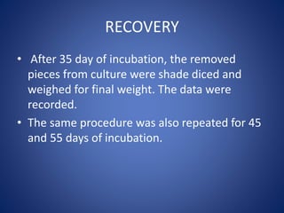 In vitro degradation of plastic | PPTX