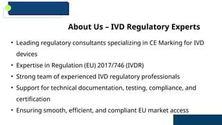 Achieve CE Marking Success for IVD Devices | PPTX