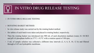 In-Vitro Dissolution and Alternative Methods Involving in Drug Release.pptx
