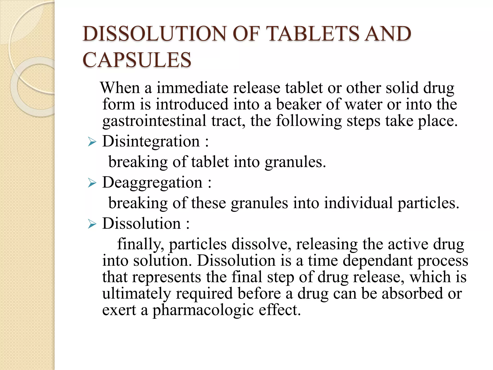 Invitro : dissolution and drug release testing | PPTX