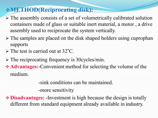 In vitro dissolution testing methods | PPT In vitro dissolution testing methods | PPT