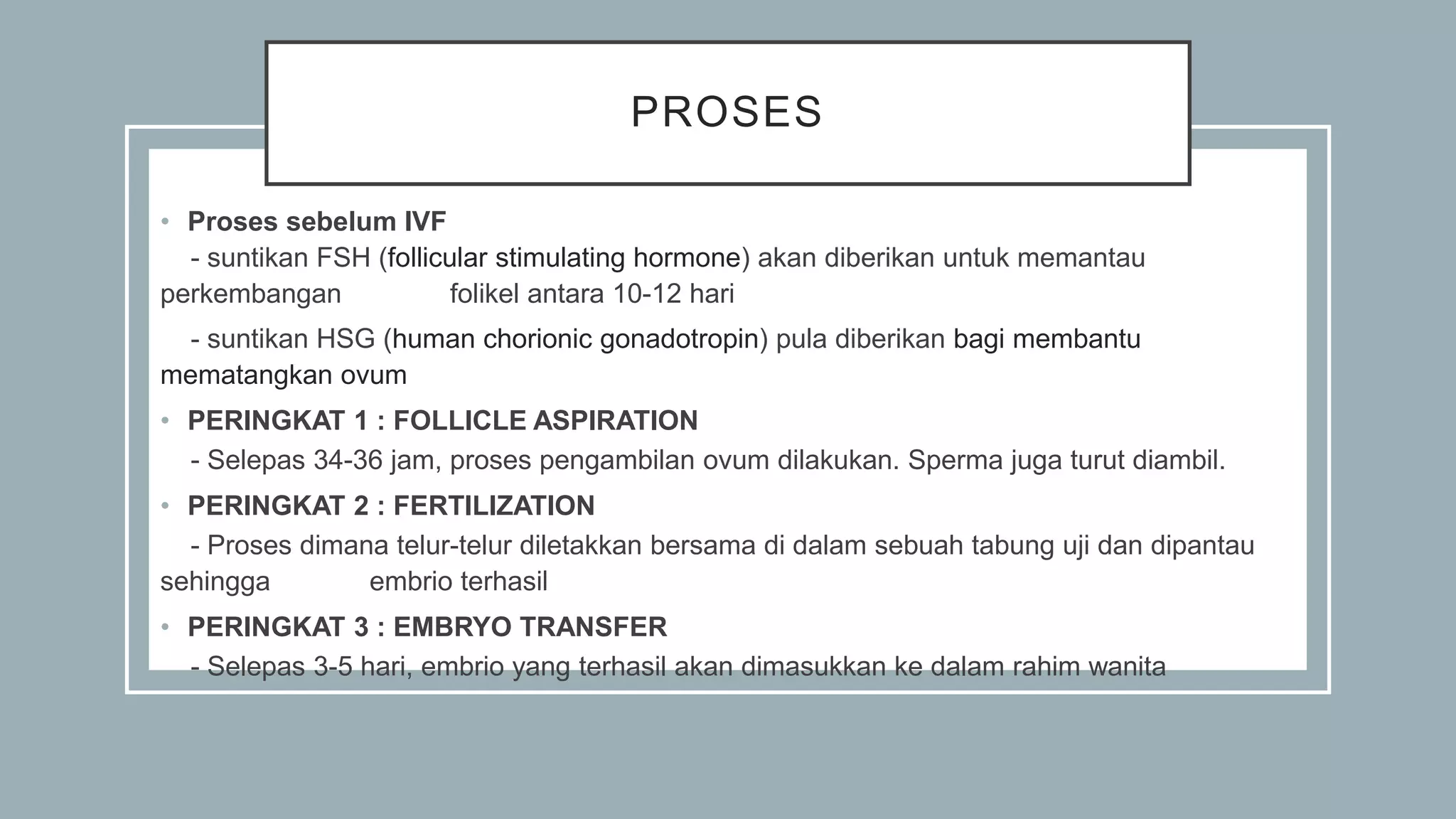 In Vitro Fertilisation (IVF) (CTU211) | PPTX