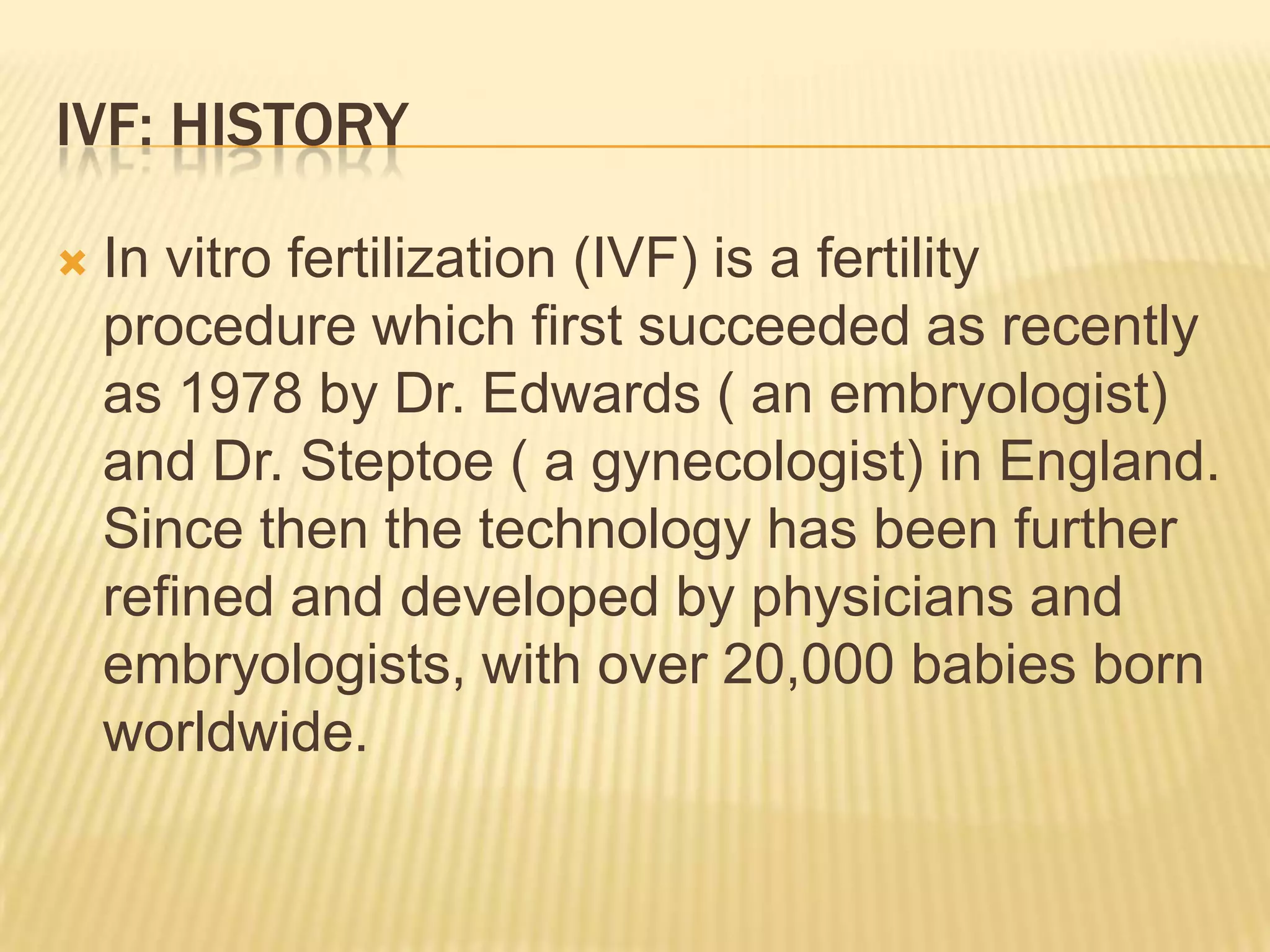 In vitro fertilization embryo transfer | PPTX