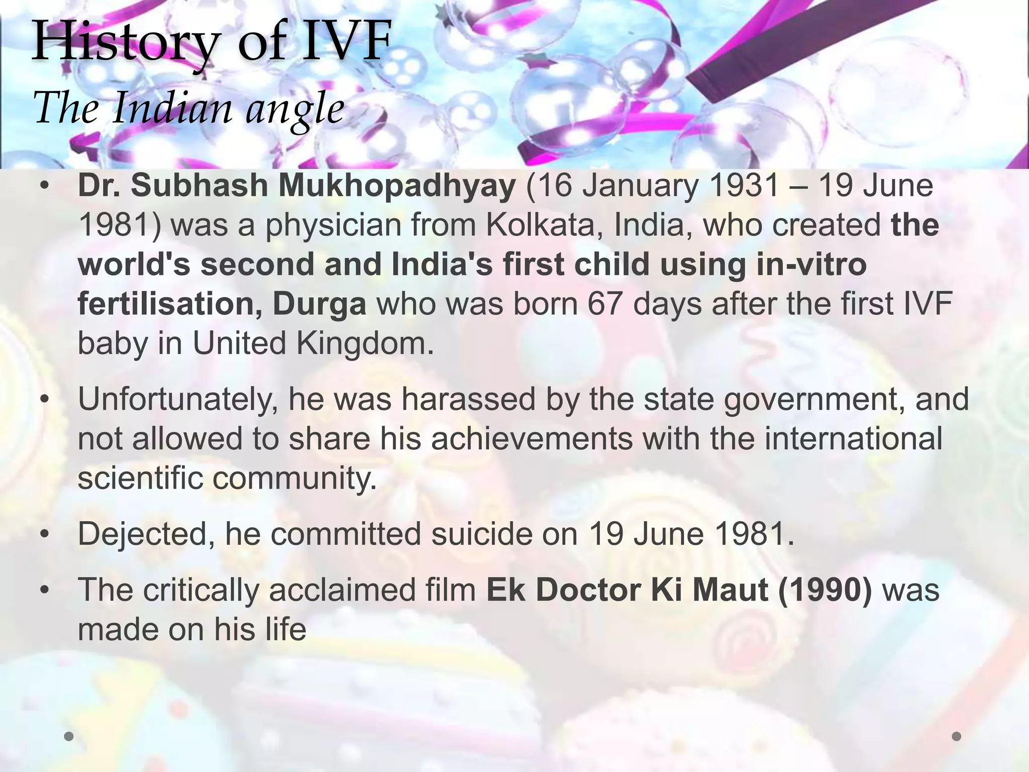 In vitro fertilization methods | PPTX