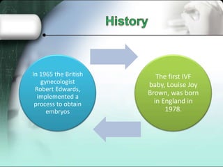In vitro fertilization presentacion | PPTX