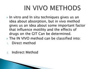 Invitro invivo insitu method | PDF