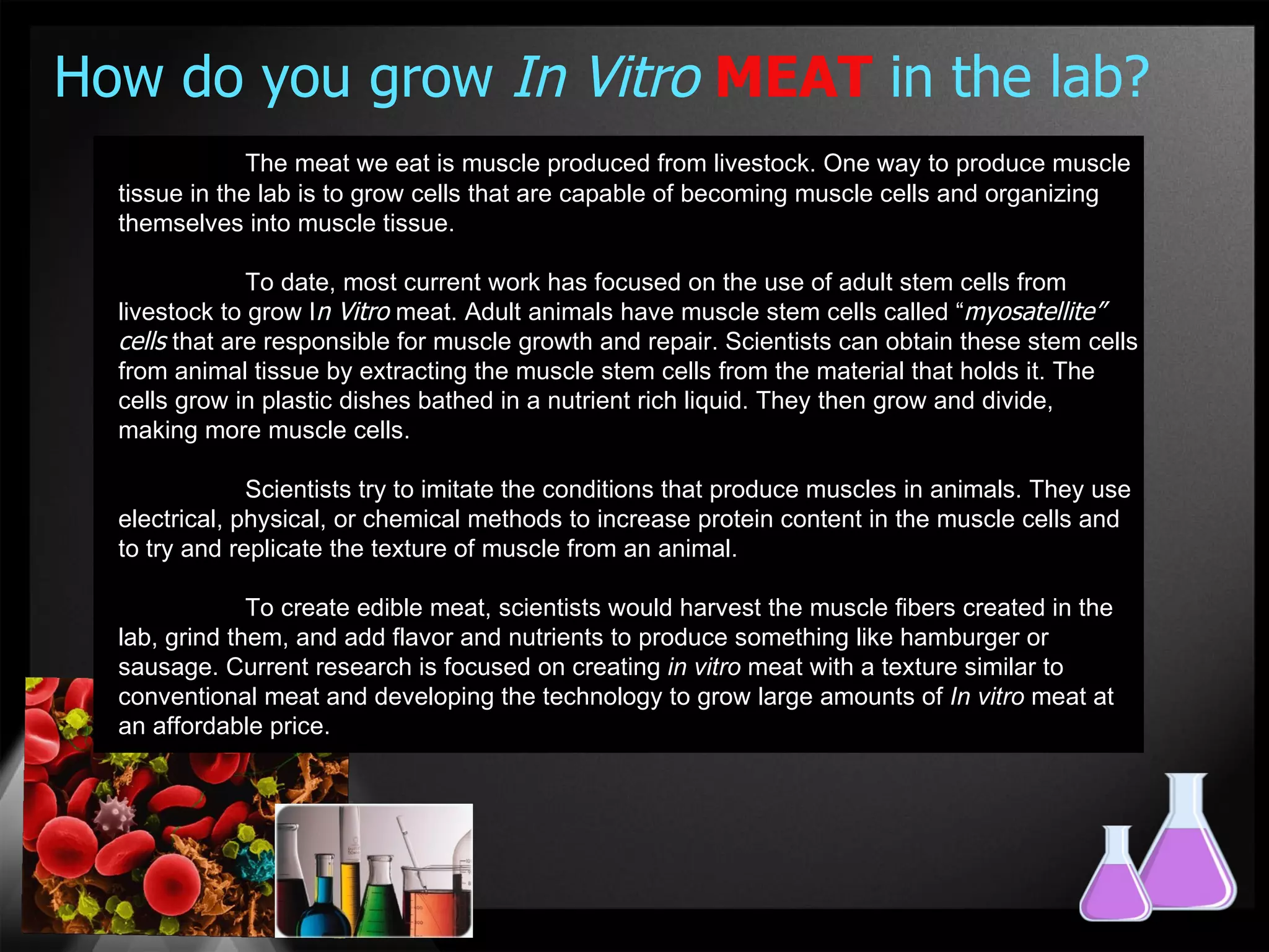 In vitro meat | PPS