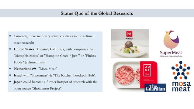 In vitro meat | PPTX | Agriculture | Industries